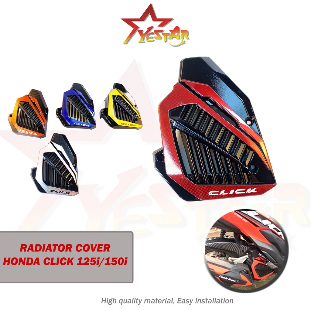 YESTAR 2 Tone Radiator Cover For Honda Click 125i/150i V1/V2 MOTORCYCLE ...