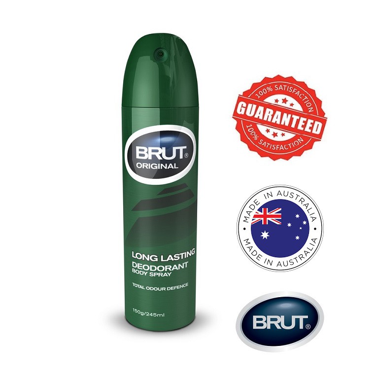 BRUT Original Long Lasting Deodorant Body Spray 245ml | Shopee Philippines