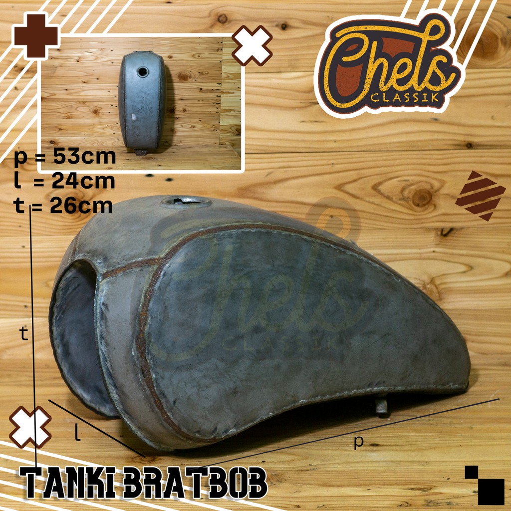 Custom bobber gastank tank custom bratbob | Shopee Philippines