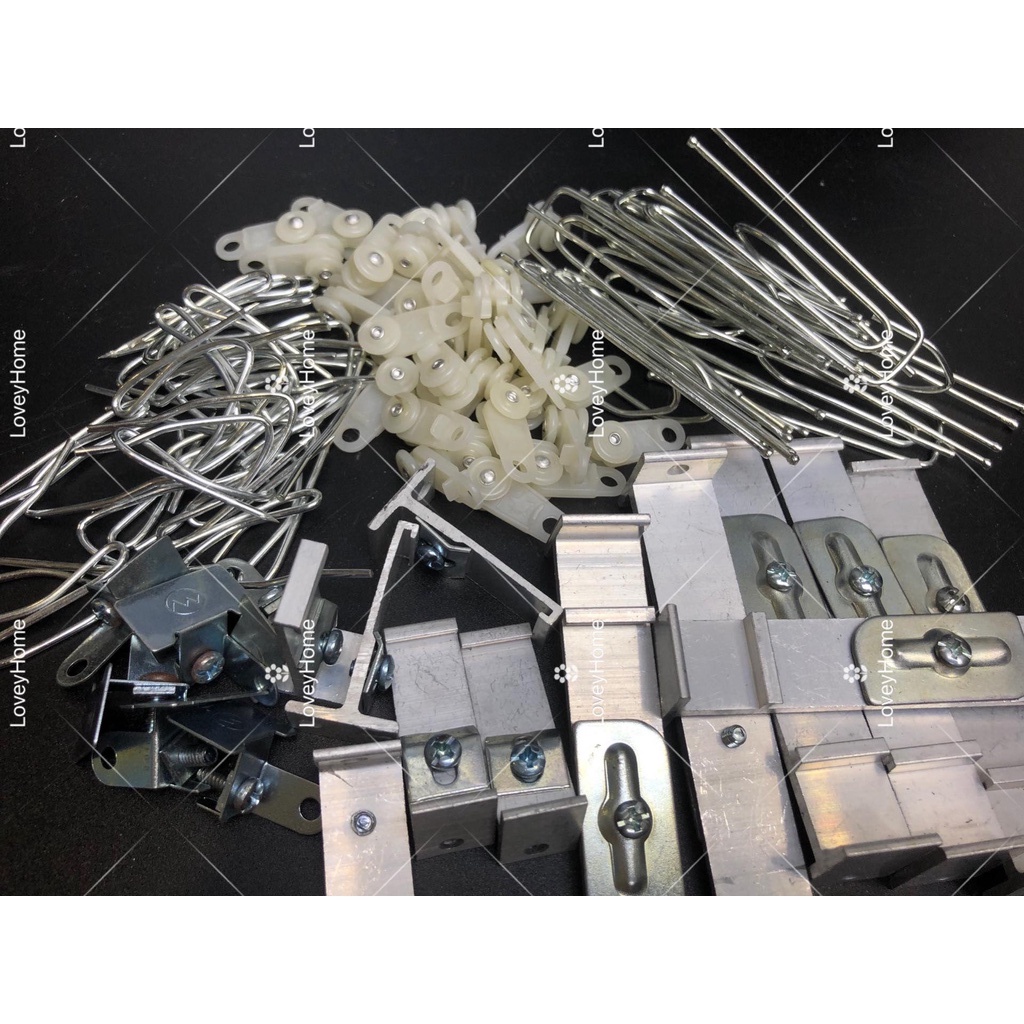 Curtain Langsir Hook Besi Pleat Hook Cangkuk Langsir Rel Langsir Kaki ...