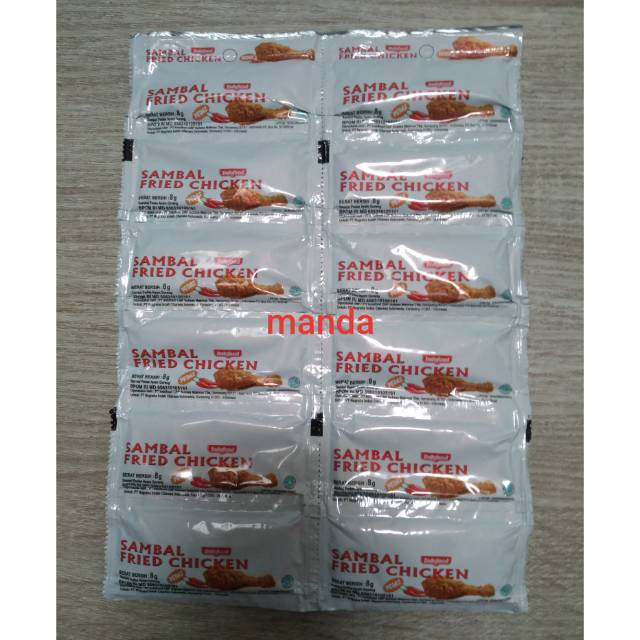 Indofood fried chicken sachet chili sauce 24 pcs | Shopee Philippines