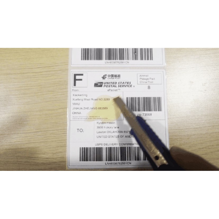 A6 Shipping Waybill Sticker Paper Three-proof A6 Thermal Label Paper ...
