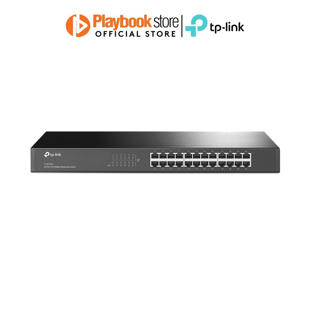 TP-Link TL-SF1024 24-Port 10/100Mbps Rackmount Switch Network Hub ...