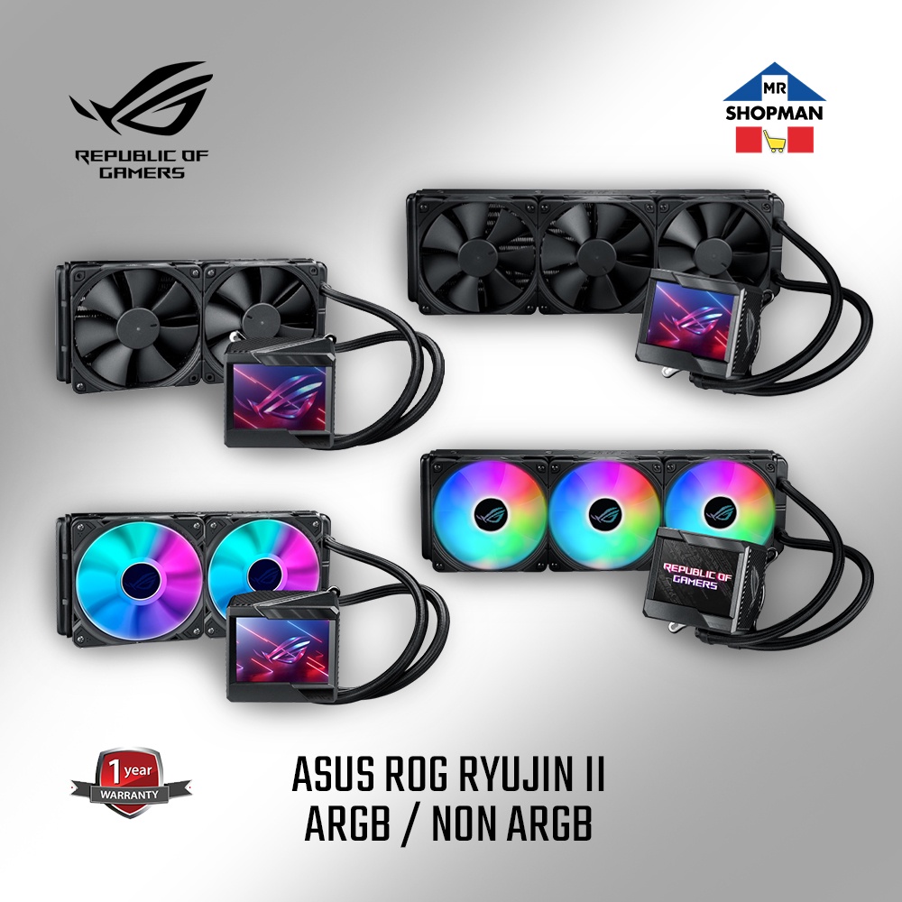 ASUS ROG RYUJIN II 360mm / 240mm ARGB/Non ARGB Liquid Cooling AIO ...