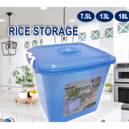 B-109/110/111/112- Rice Box Rice Storage Box (RANDOM COLORS) | Shopee ...