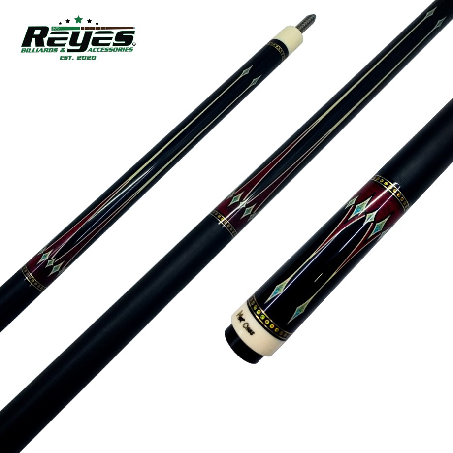 Mit Cues Billiard Stick (Maroon) with 1x2 Hardcase and Joint Protector ...