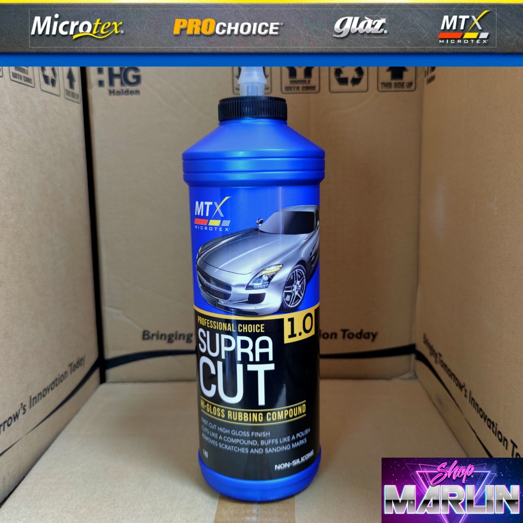 Microtex MTX SupraCut Hi-Gloss Rubbing Compound 1Kg MEDIUM CUT Step 1 ...