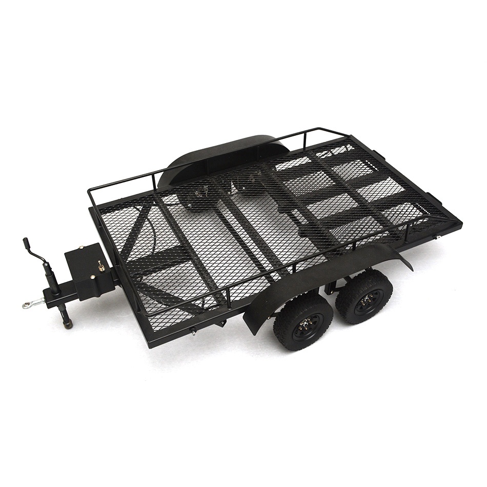 Team Raffee Co. 1/10 Scale Aluminum Dual Axle Trailer For Scale Trucks ...