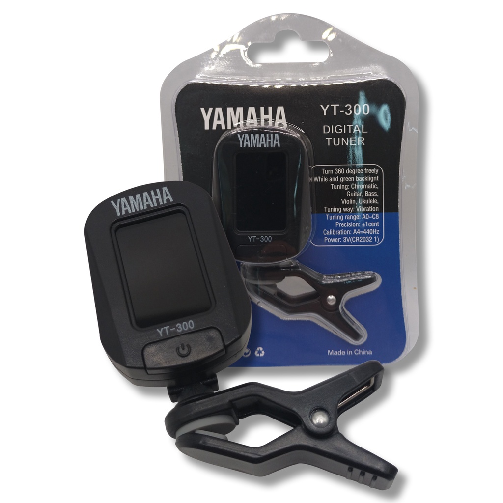 Yamaha YT-300 Clip-on Tuner (Turn 360 degree freely) | Shopee Philippines