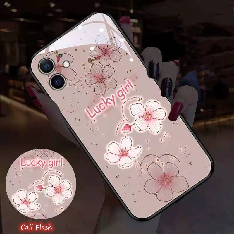 3D Relief Blue Rose Glass Phone Capas for iPhone 11 12 Pro X XS XR 8 7 ...