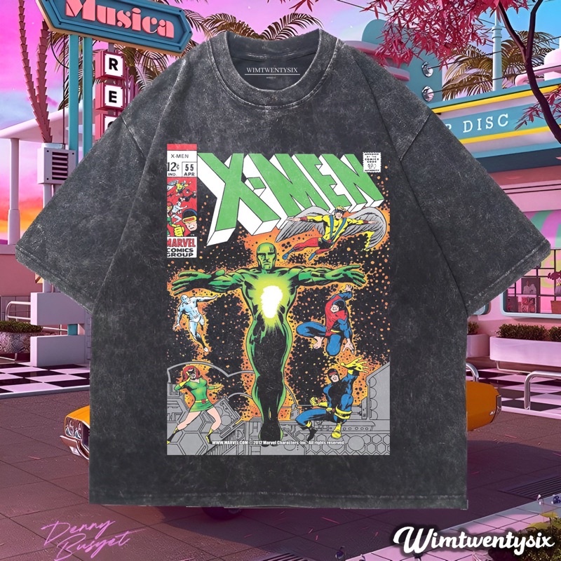 Kaos FILM X MEN WASHING VINTAGE TEE WASHED T-SHIRT) | Shopee Philippines