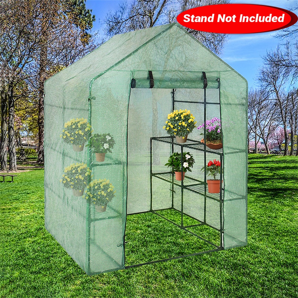 143 X 73 X 195 cm PVC Garden Walk-in Greenhouse Plant Cover | Shopee ...