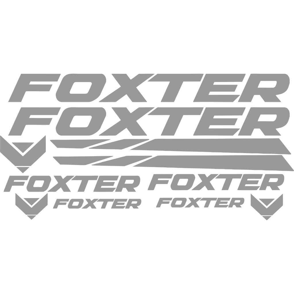 FOXTER Mountain Bike cut-out Vinyl Sticker Decal for and Road Cycling ...