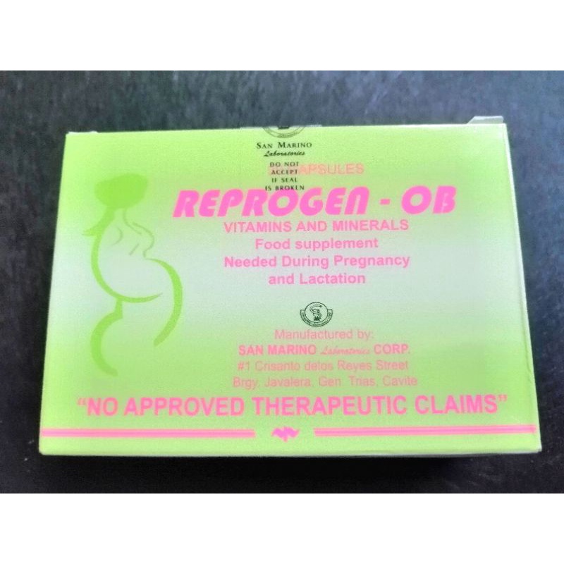REPROGEN OB Food supplement for pregnancy and lactation Vitamins and ...