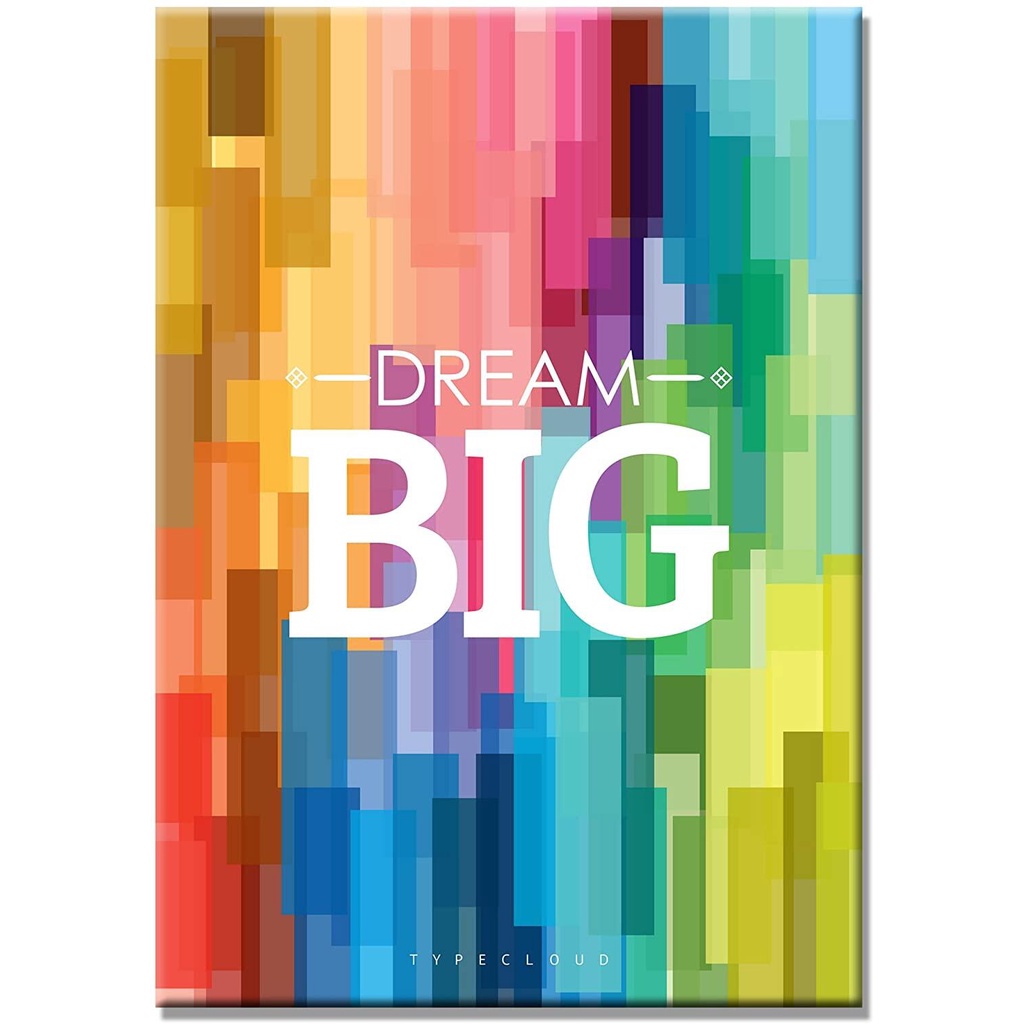 Inspirational Wall Posters Motivational Quote Positive Art Dream Big ...