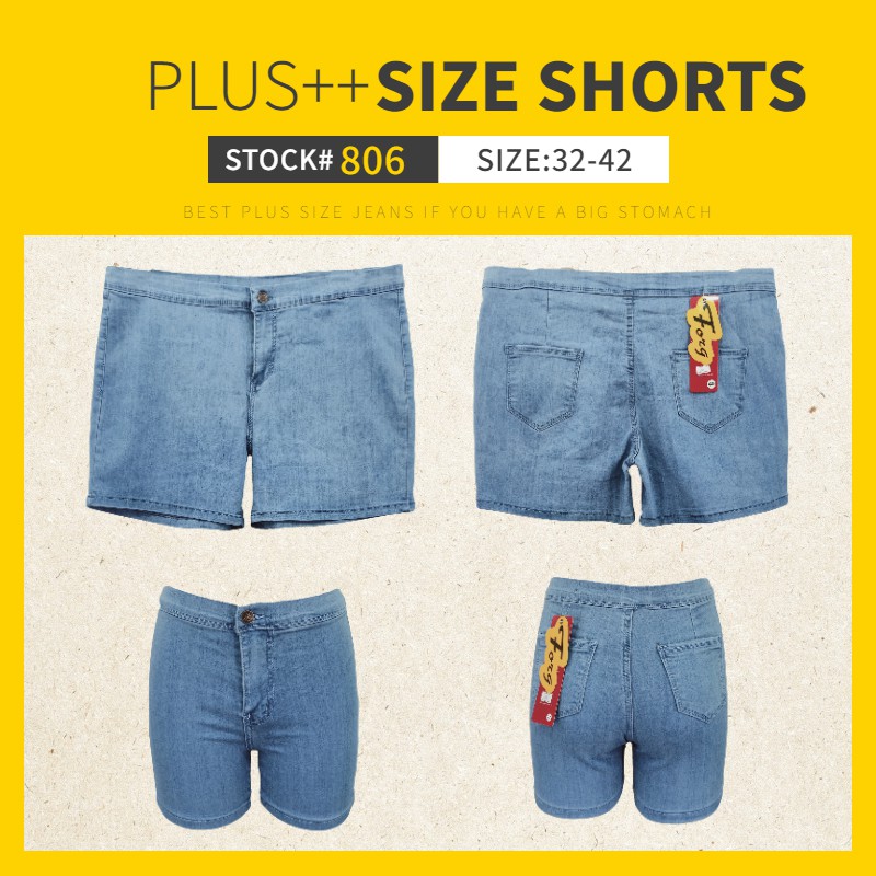 New Ladies Plus Size Denim Shorts, High Waist Shorts and Stretchable, Summer Joni Shorts#LS805 ...