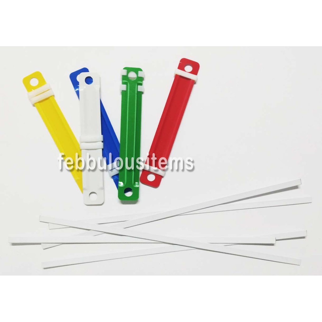 Paper fastener plastic in 5 & 10pcs | Shopee Philippines