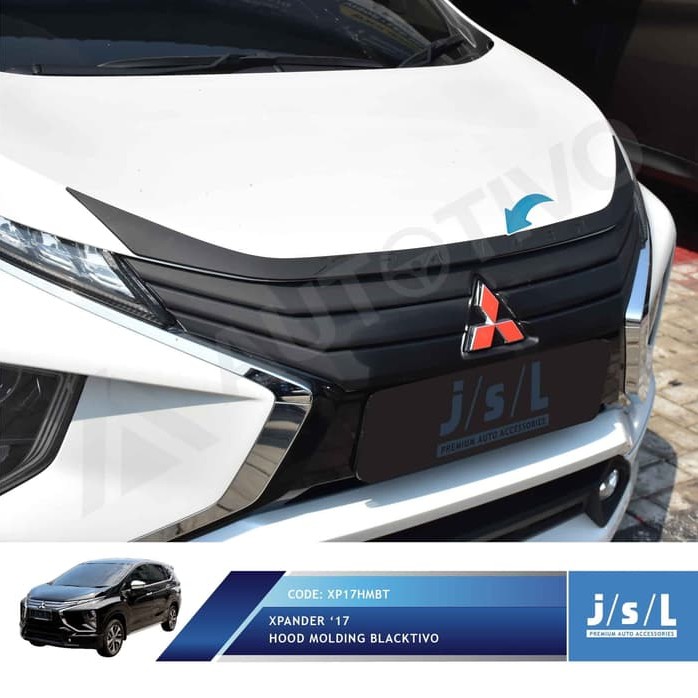 MESIN Jsl Engine Hood Trim Mitsubishi Xpander Hood Molding Blacktivo ...