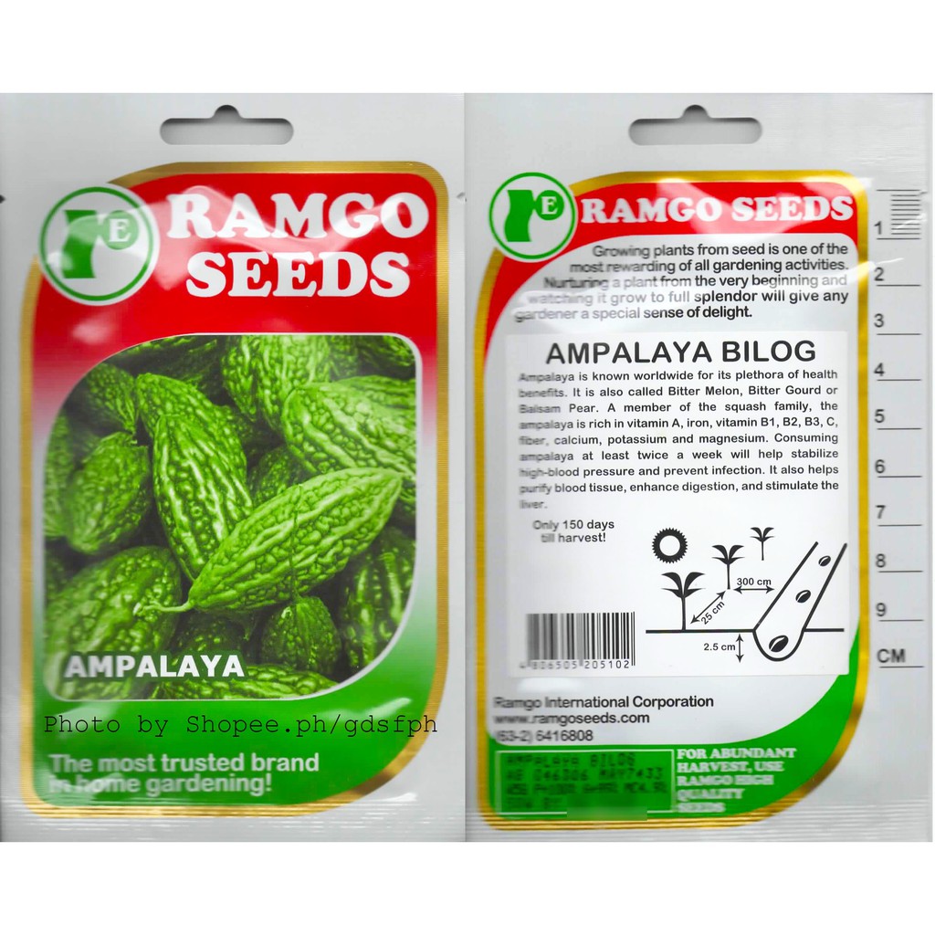 Ramgo Ampalaya Ilokano Bilog RPO Seeds Original Packaging GDSFPH_S4 ...