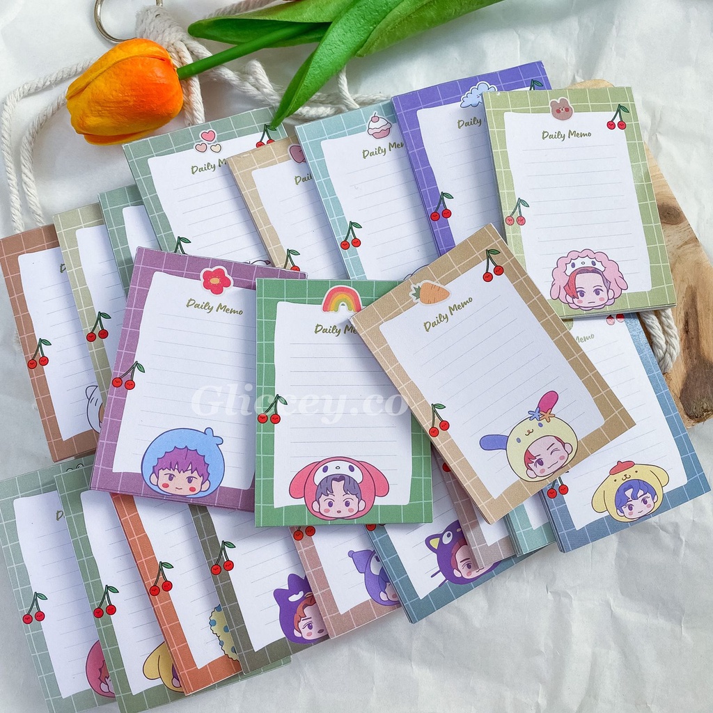 Sanrio x nct memopad || Memopad nct dream nct 127 wayv | Shopee Philippines
