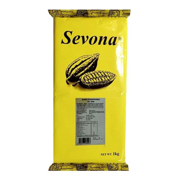 Sevona Dark Chocolate Bar 1kg | Shopee Philippines
