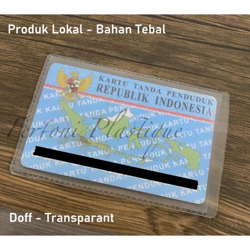 Transparent Plastic Card Cover ktp Card Protector SIM atm Card plastic ...