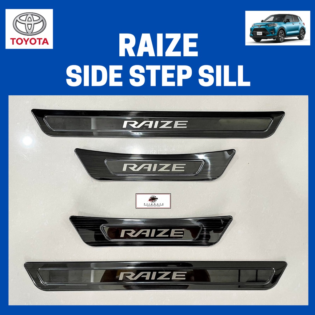 TOYOTA RAIZE 2022-2025 Door SIDE STEP SILL Raize Accessories | Shopee ...