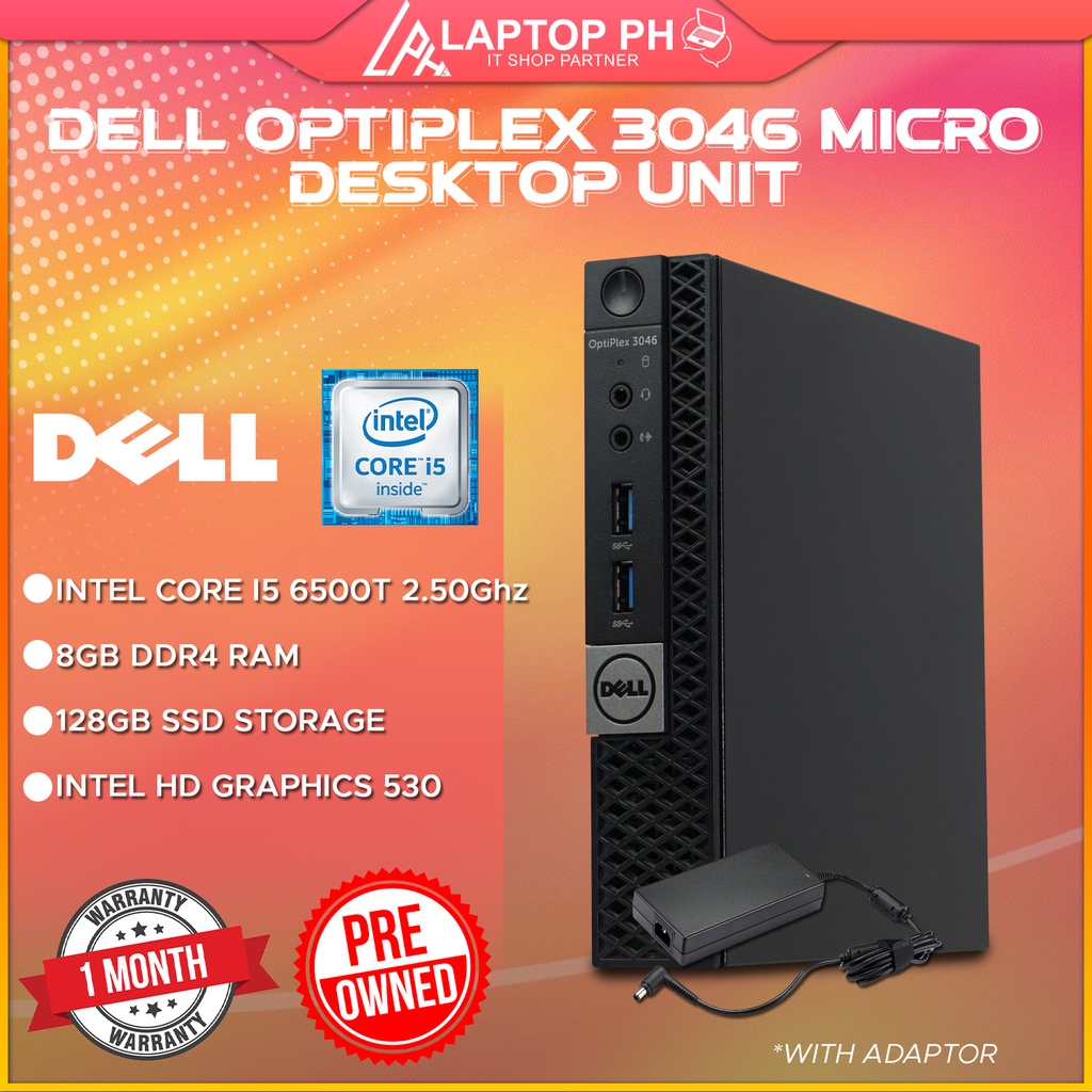 DELL OPTIPLEX 3046 MICRO DESKTOP UNIT | Intel Core i5 , 8GB DDR4 Ram ...
