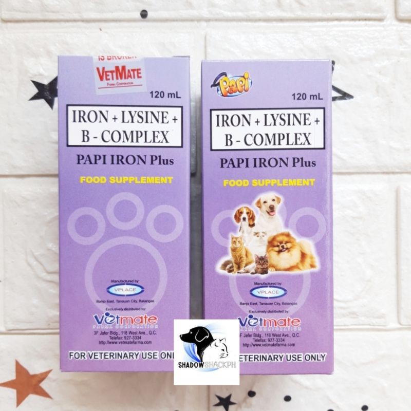 PAPI IRON Plus B-Complex Food Supplement / PAPI BION PLUS 120mL ...