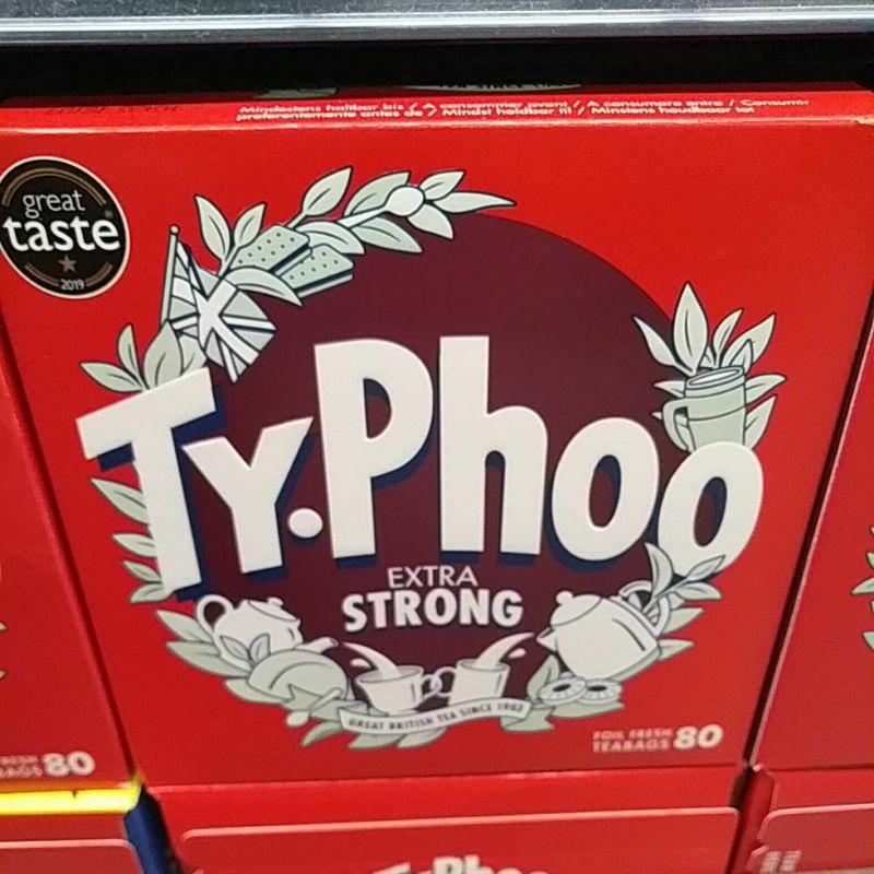 Typhoo Teabags 80's (Black Tea / Extra Strong / Gold / Deca) | Shopee ...