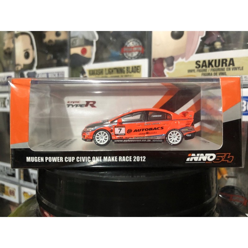 Inno Models 1/64 Honda Civic Type-R FD2 #7 Autobacs - Mugen Power Cup Civic One Make Race 2012 ...