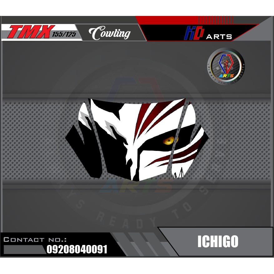 Cowling Decals "Ichigo" : Customized Motorcycle Decals, Laminated, No ...