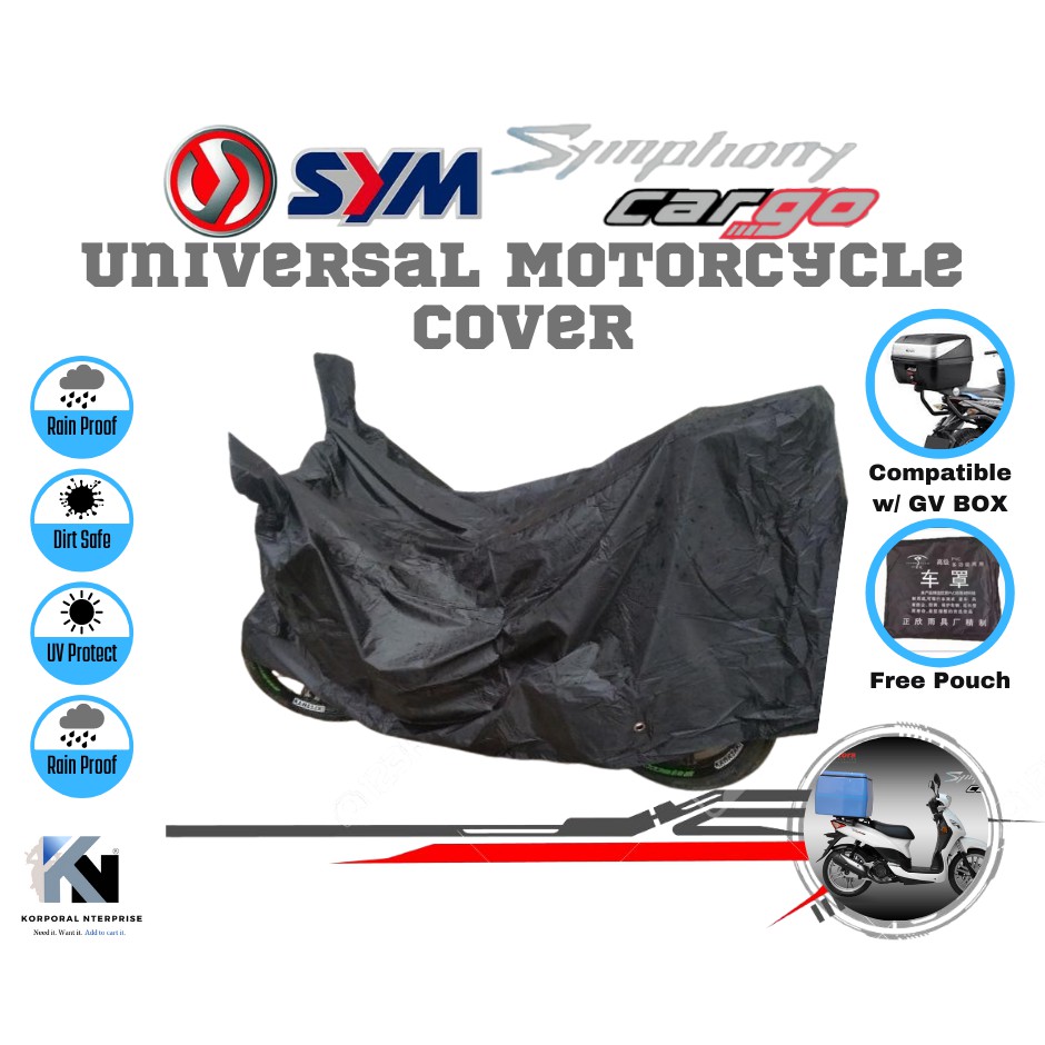 SYM SYMPHONY CARGO Waterproof Motorcycle Cover Maganda ang Quality at ...