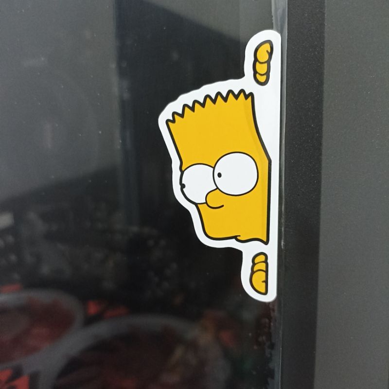 Simpson Sticker Peeking Funny | Shopee Philippines