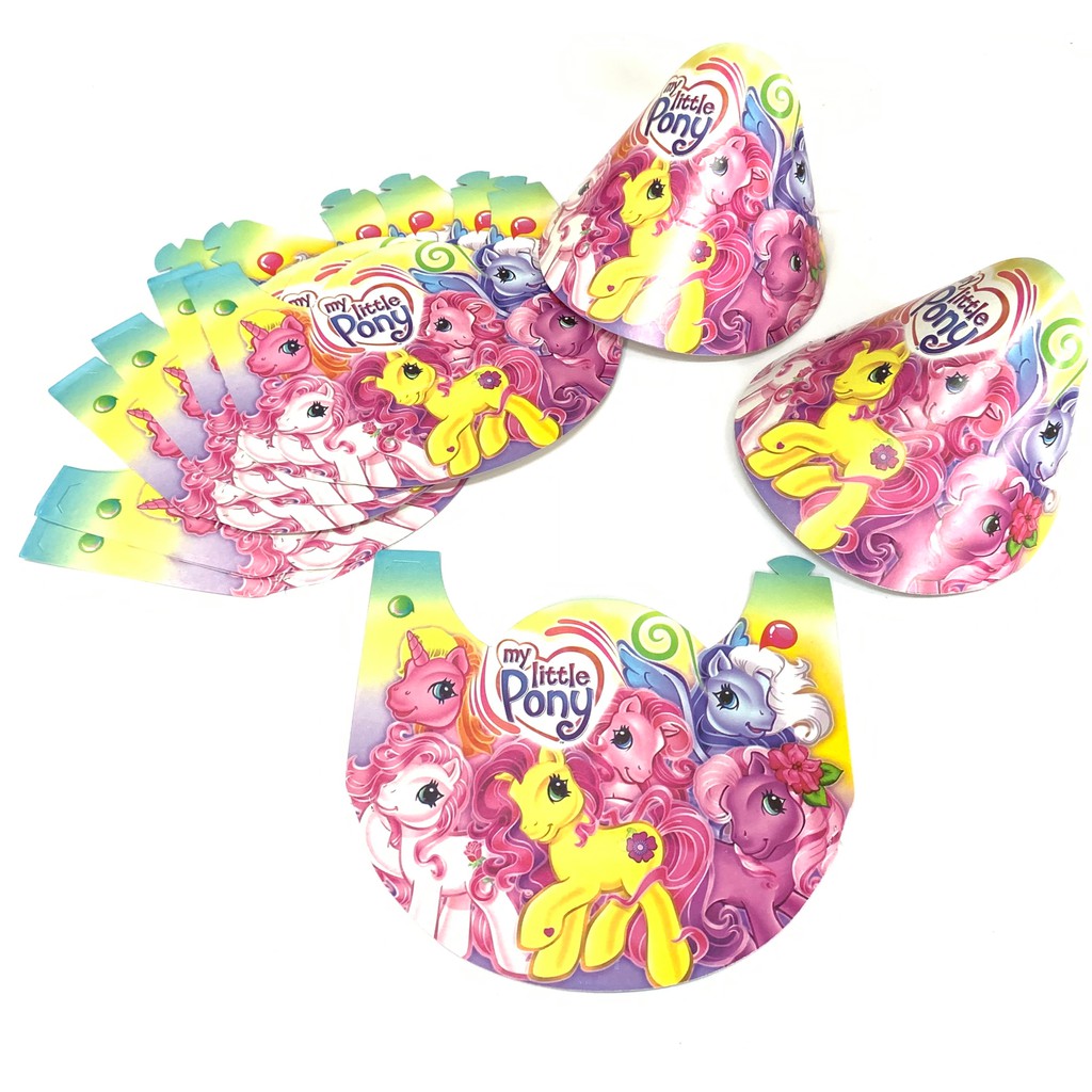 10pcs little pony party hat for birthday party partyneeds ...