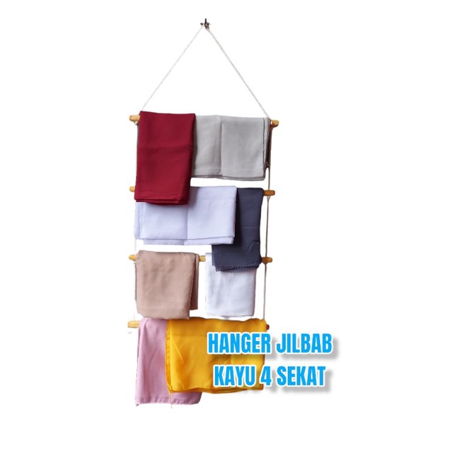 KAYU Hanging HIJAB Rack/Hanging Wooden HIJAB HANGER | Shopee Philippines
