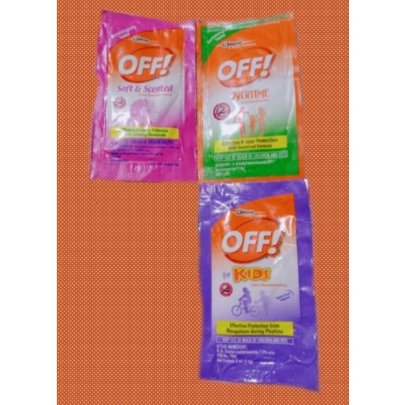 OFF LOTION INSECTS REPELLANT LOTION 6ML SOLD PER SACHET OVERTIME | SOFT ...
