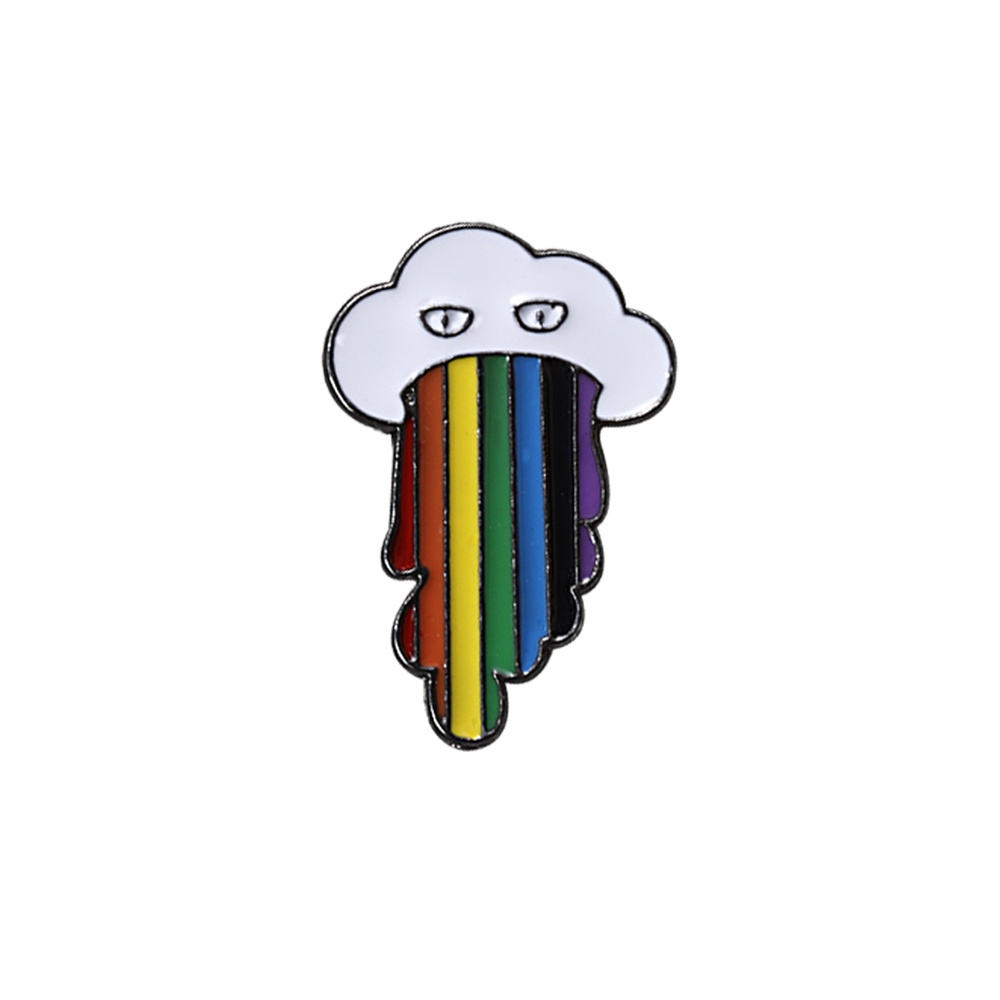 Lgbt Art Rainbow Enamel Pins Flag Love Heart Brooches Cartoon Dinosaur