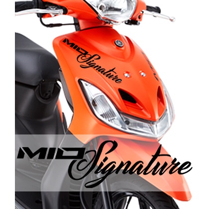 Mio Signature Sticker Cut Out Sticker, Waterproof Takbong Mio Signature ...