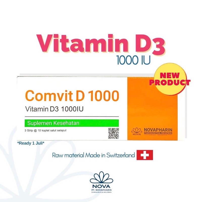 Comvit VITAMIN D 1000iu 100% ORIGINAL | Shopee Philippines