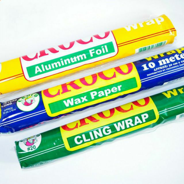 Croco Kitchen Grease Proof Wax Paper Roll, Aluminum Foil and Baking ...