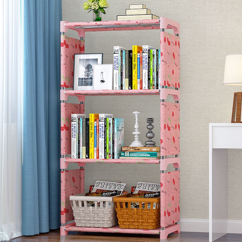 DIY Simple Bookshelf Storage Shelf for Children Easy Assembly Bookcase ...