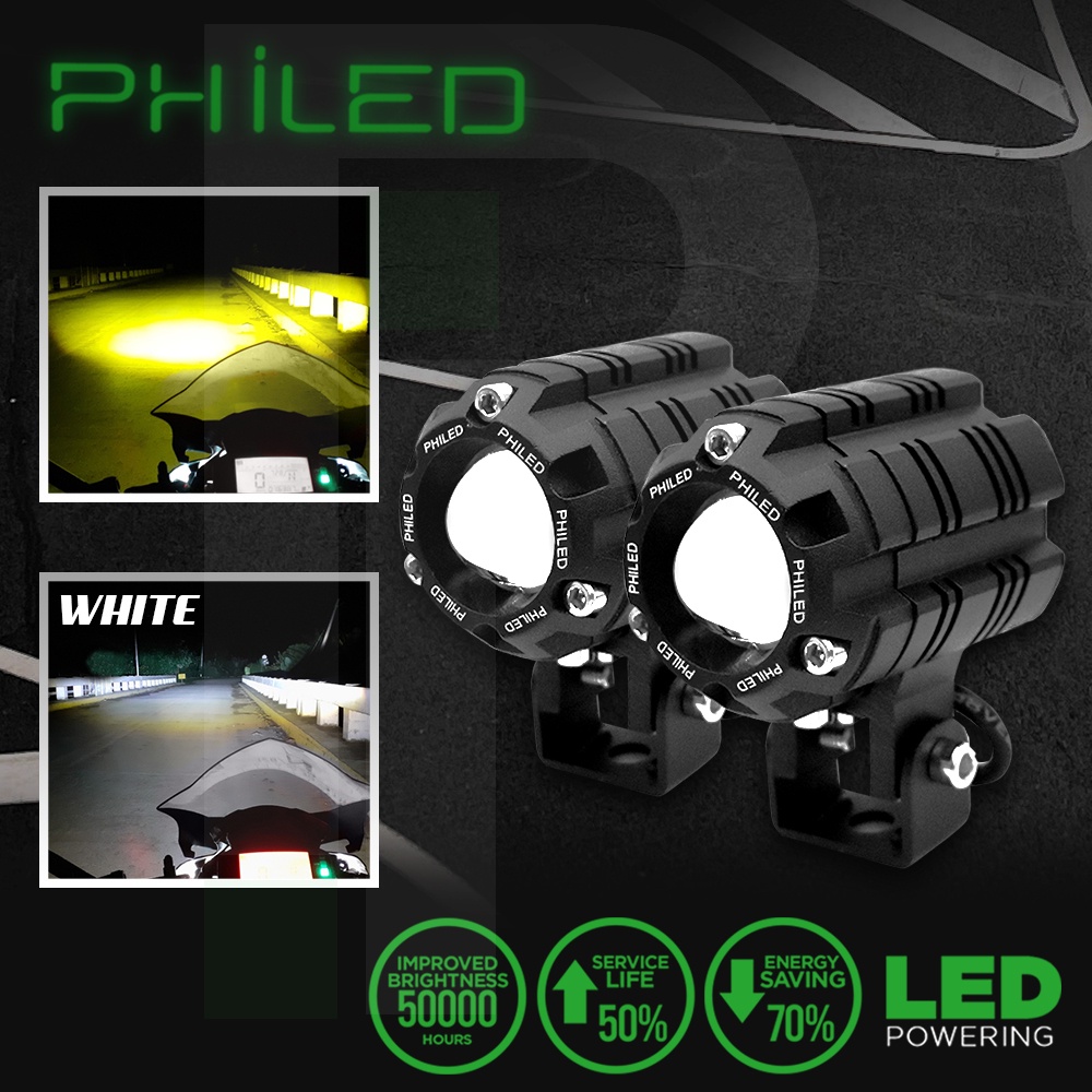 PHILED QUALITY CONTROL MINI DRIVING V5 LED LIGHT ALL WHEATHER SPEEDMOTO ...