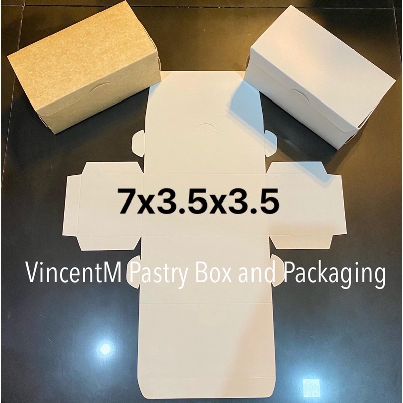 (10-50Pcs)Cookie Box w/o window 7x3.5x3.5 inches/ Pastry Box/Gift Box ...