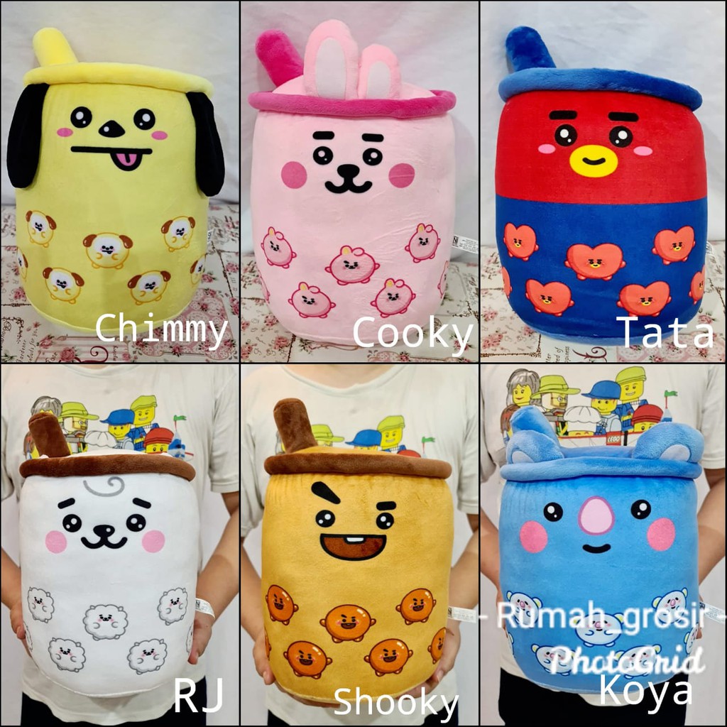 Unofficial BT21 BTS Boba Bubble Tea Doll | Shopee Philippines