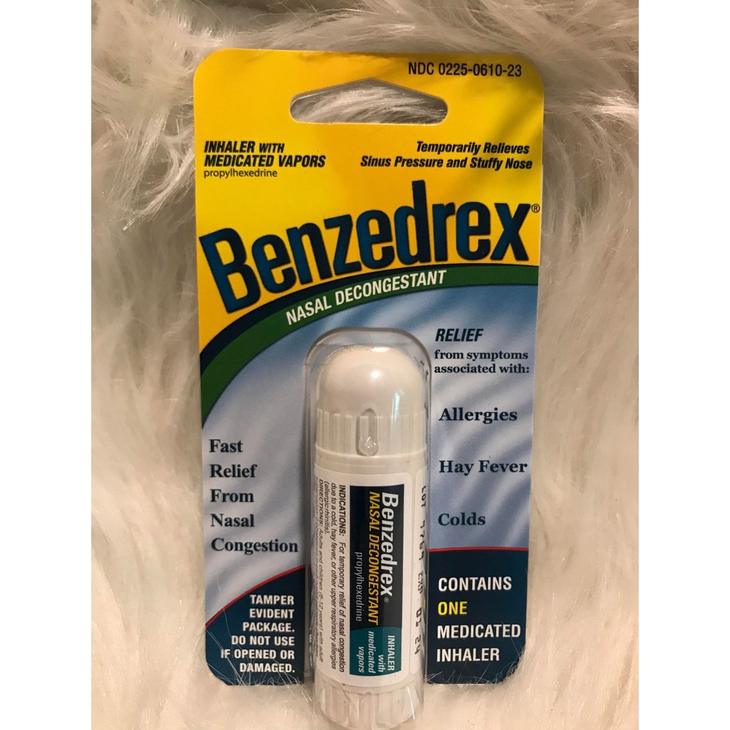 Benzedrex Nasal Decongestant Inhaler with Medicated Vapors | Shopee ...