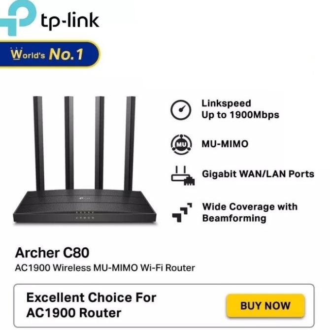 Tp-link Archer C80 AC1900 WiFi Router/Archer C 80 AC 1900 Mu-Mimo | Shopee Philippines