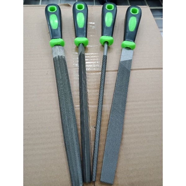 STEEL FILE 8 inch ( flat, Round, half Round, triangle) | Shopee Philippines