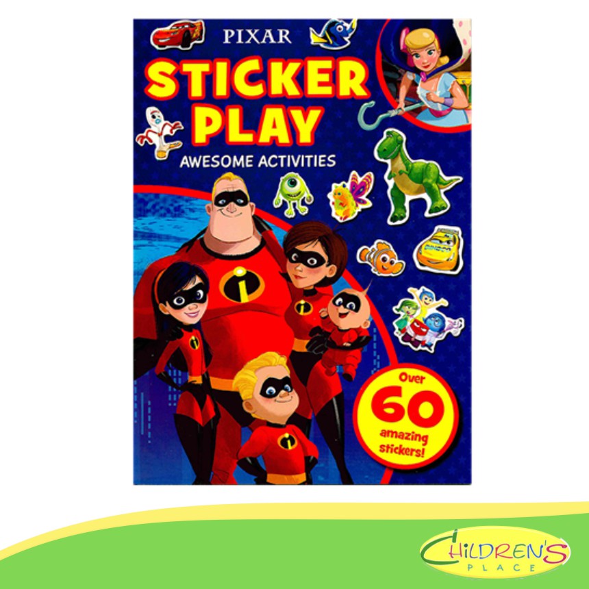 Pixar Sticker Play Awesome Activities Book - 60 stickers | Shopee ...