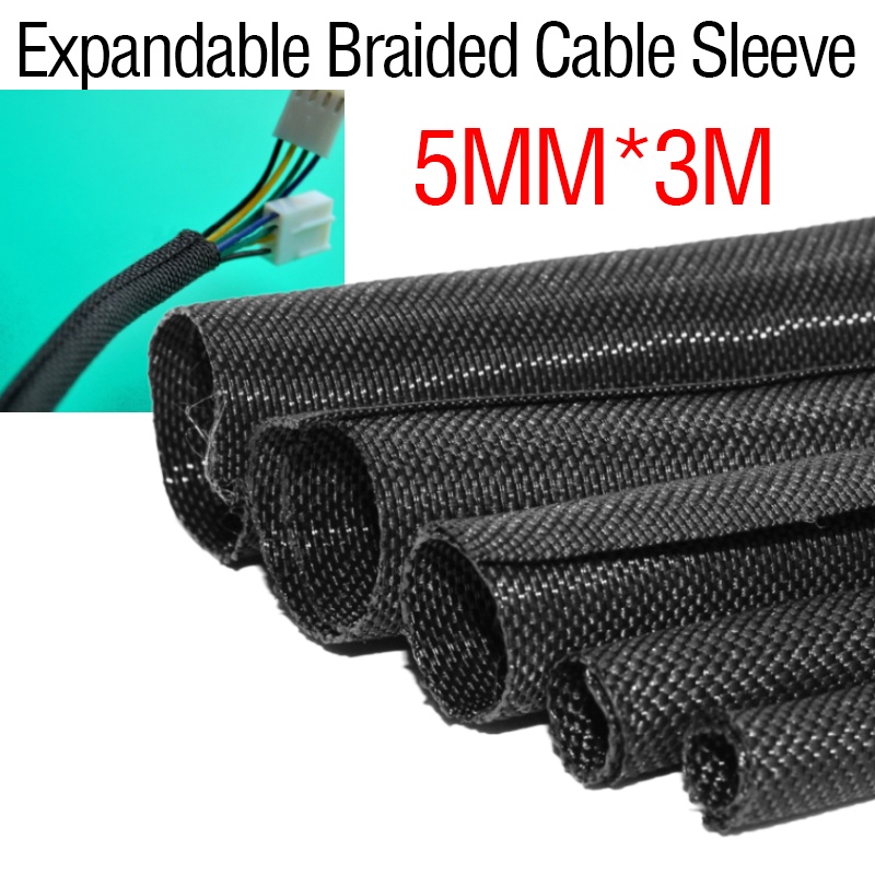 Expandable Braided Cable Sleeve PET Self-Closing Insulated Hose Hose ...